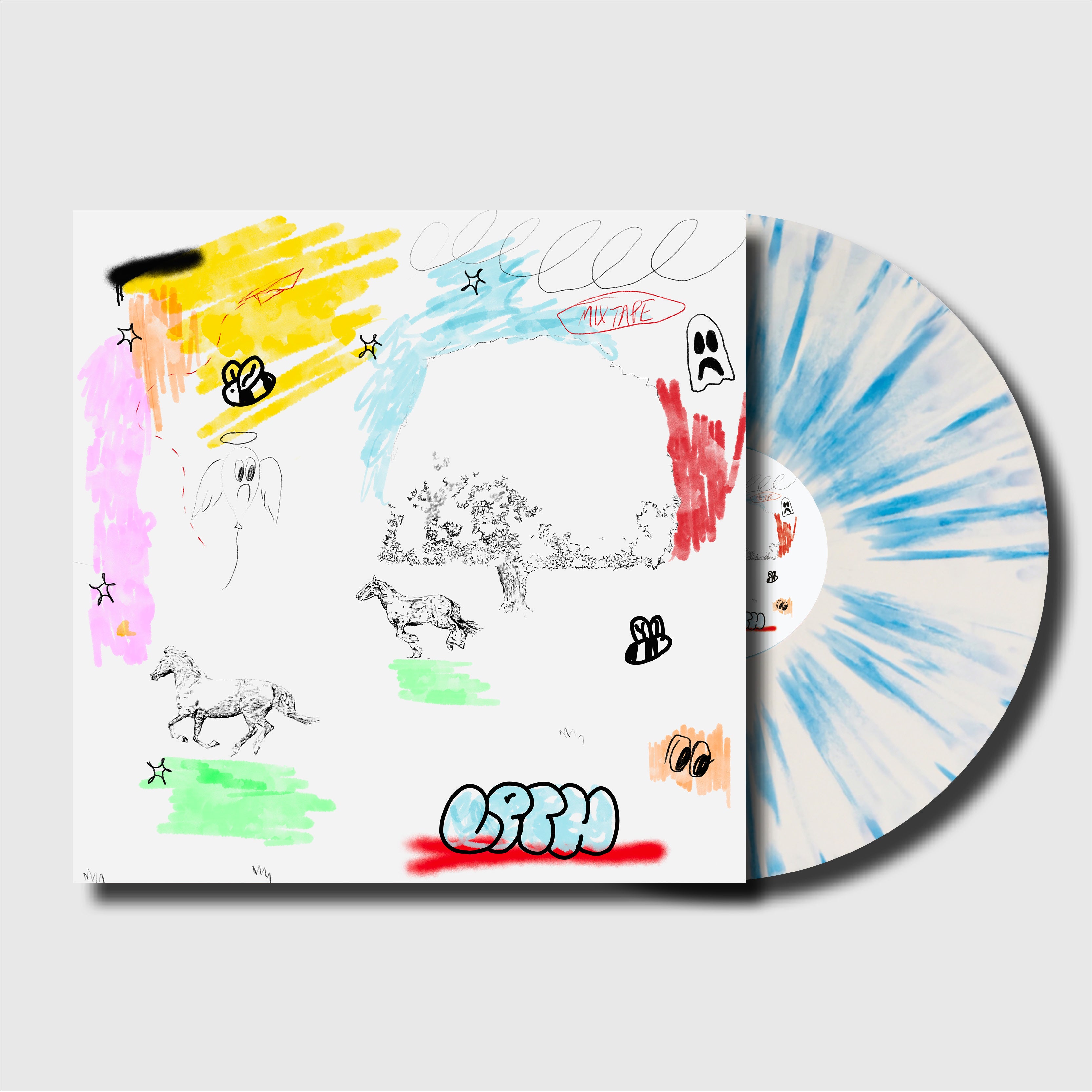 Larry Pink The Human: M1XTAPE (Blue Splatter)
